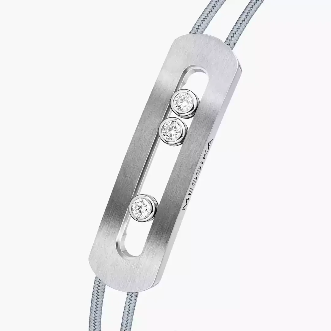 MESSIKA titano žiedas vyrams su deimantu Move Titanium SM (0,05 ct ...