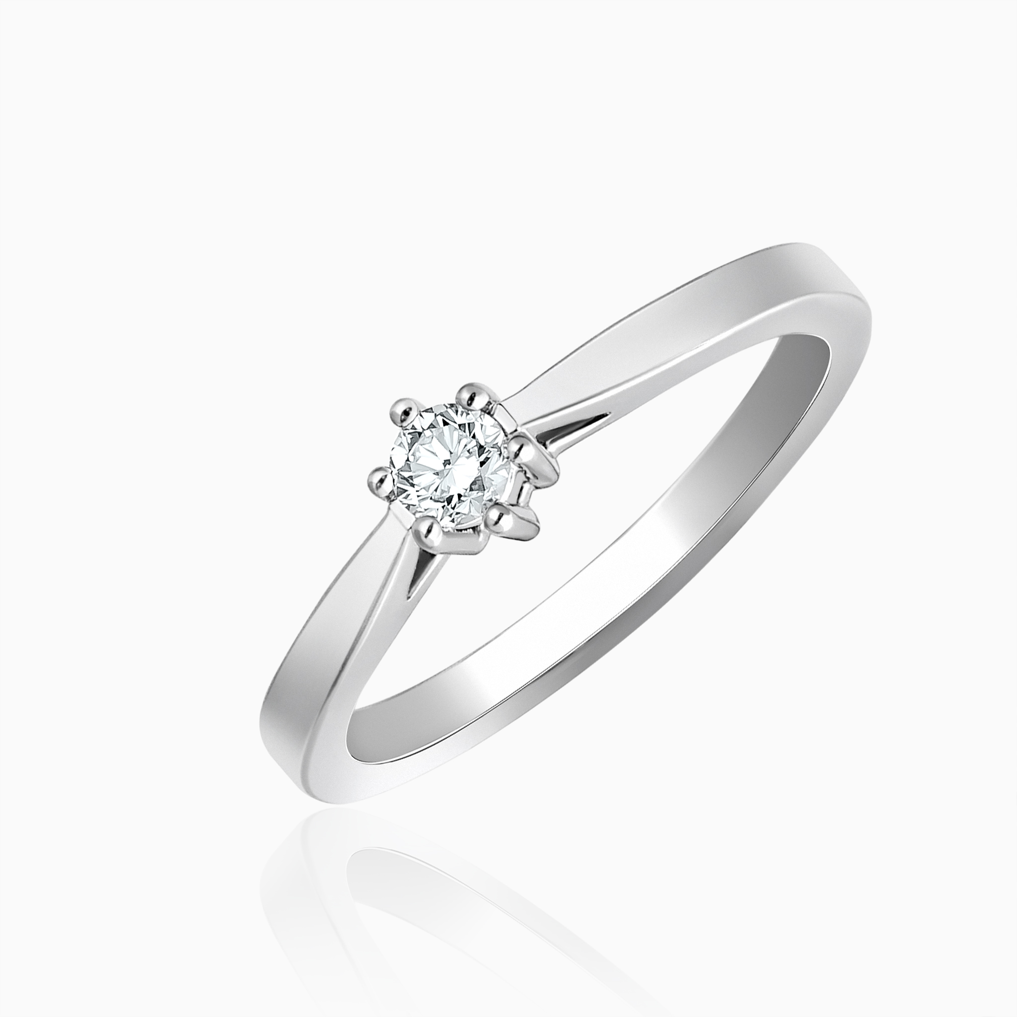 Aukso žiedas su deimantu | Factory By Ribas