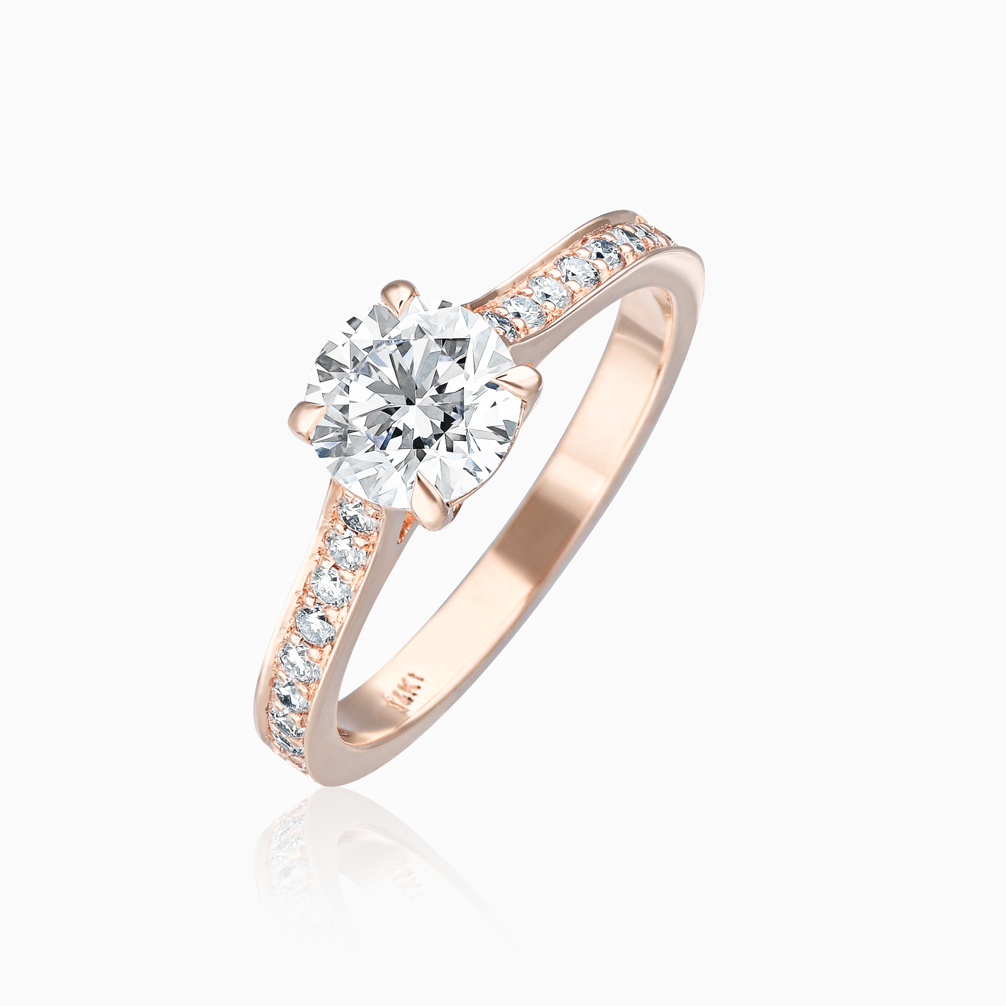 Aukso žiedas su deimantais | Factory By Ribas