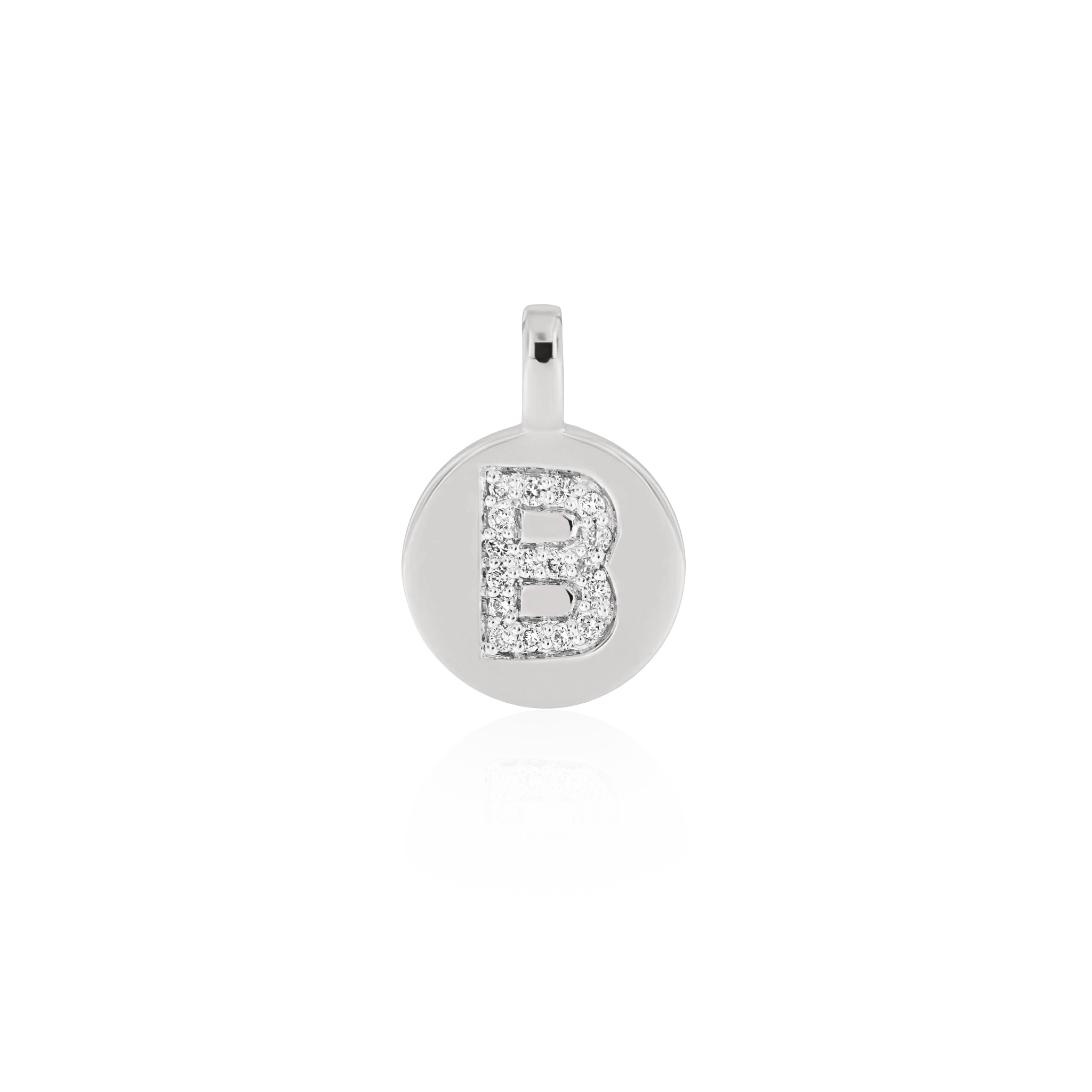 Aukso pakabukas su deimantais - raidė B | Factory By Ribas