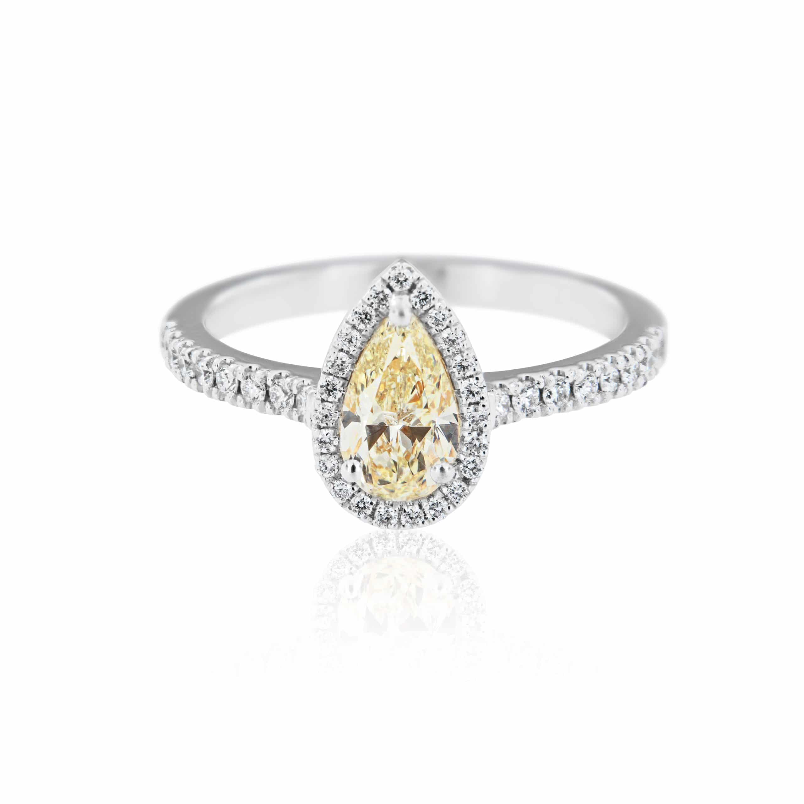 Aukso žiedas su Fancy Yellow deimantu | Factory By Ribas